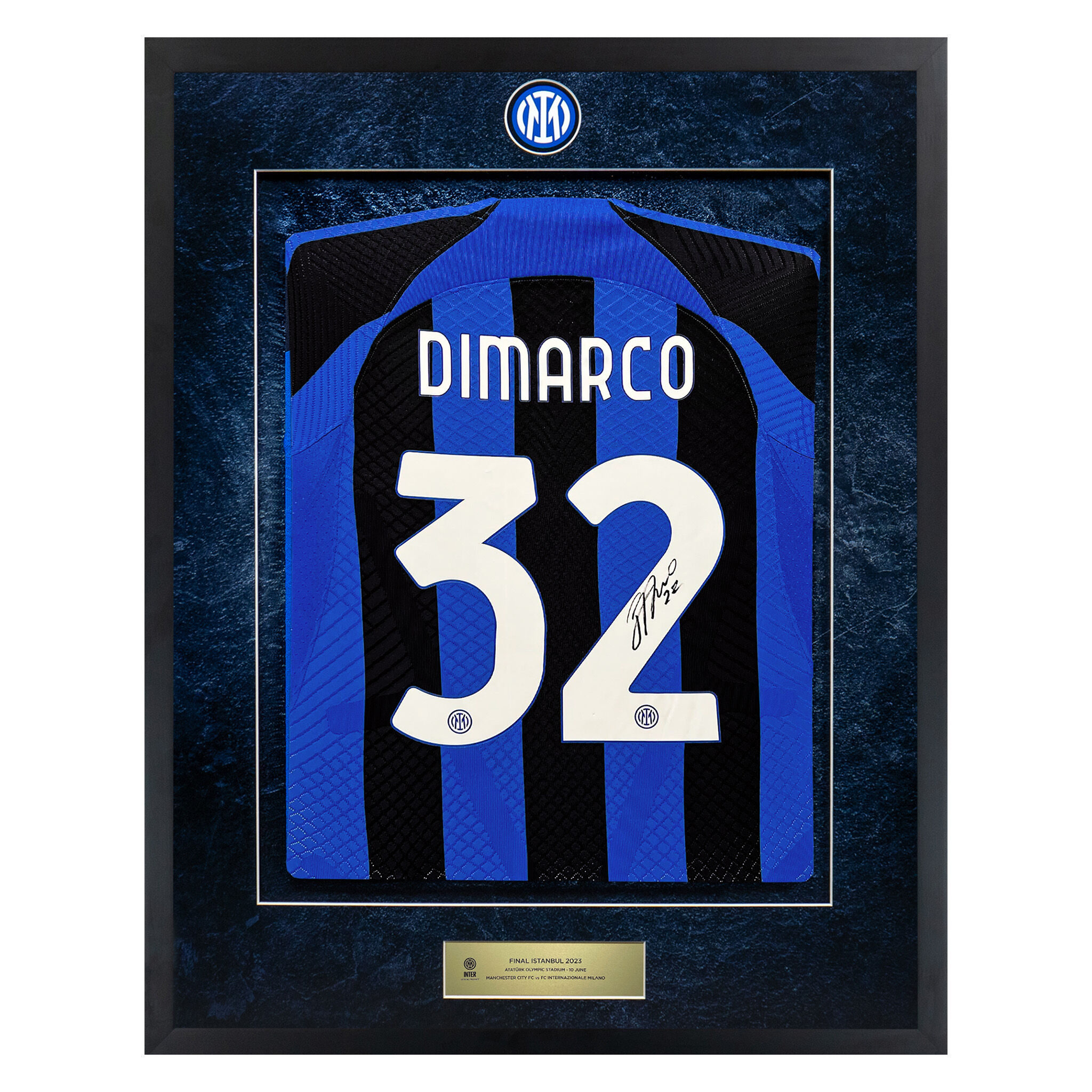 IM HOME MATCH JERSEY FINAL ISTANBUL 2023 SIGNED DIMARCO IM HOME MATCH JERSEY FINAL ISTANBUL 2023 SIGNED DIMARCO